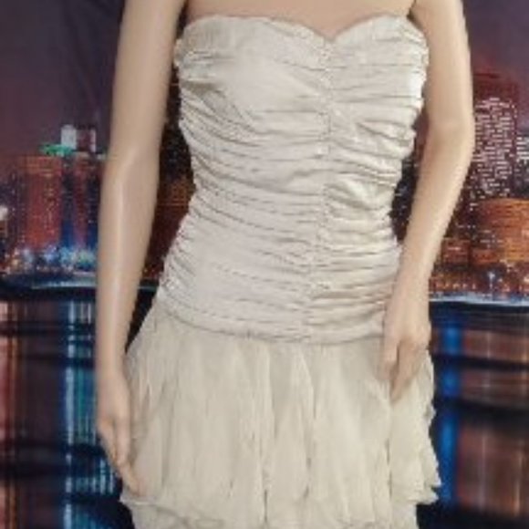 Aggie | Dresses | Cream Colored Prom Dress | Poshmark